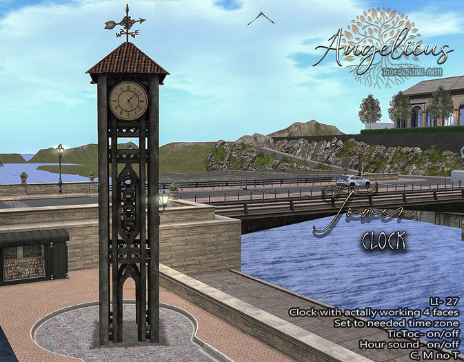 Second Life Marketplace - .AngelicUs. Tower clock